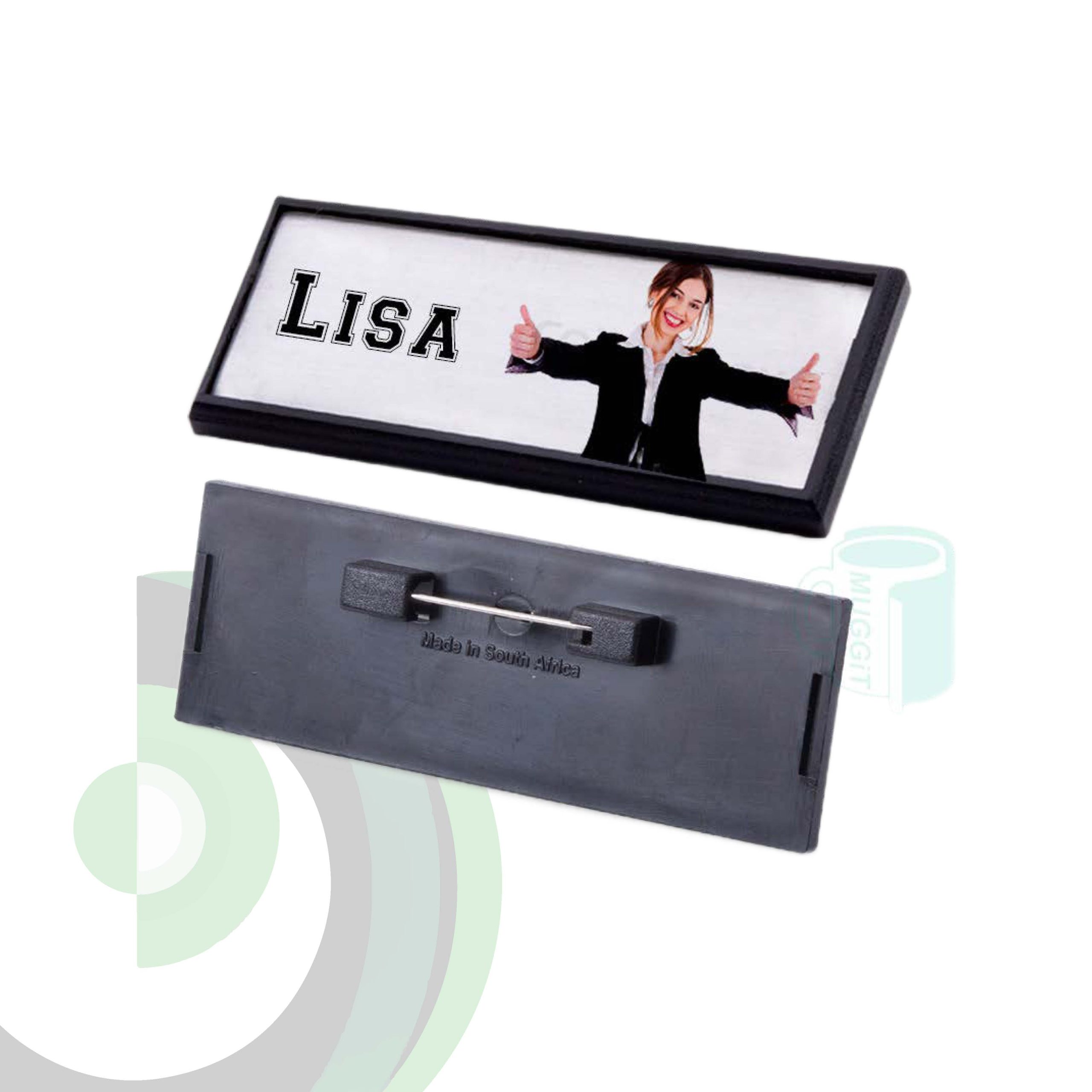 Name Tag (Pin) – Small (Silver) – visionedlense