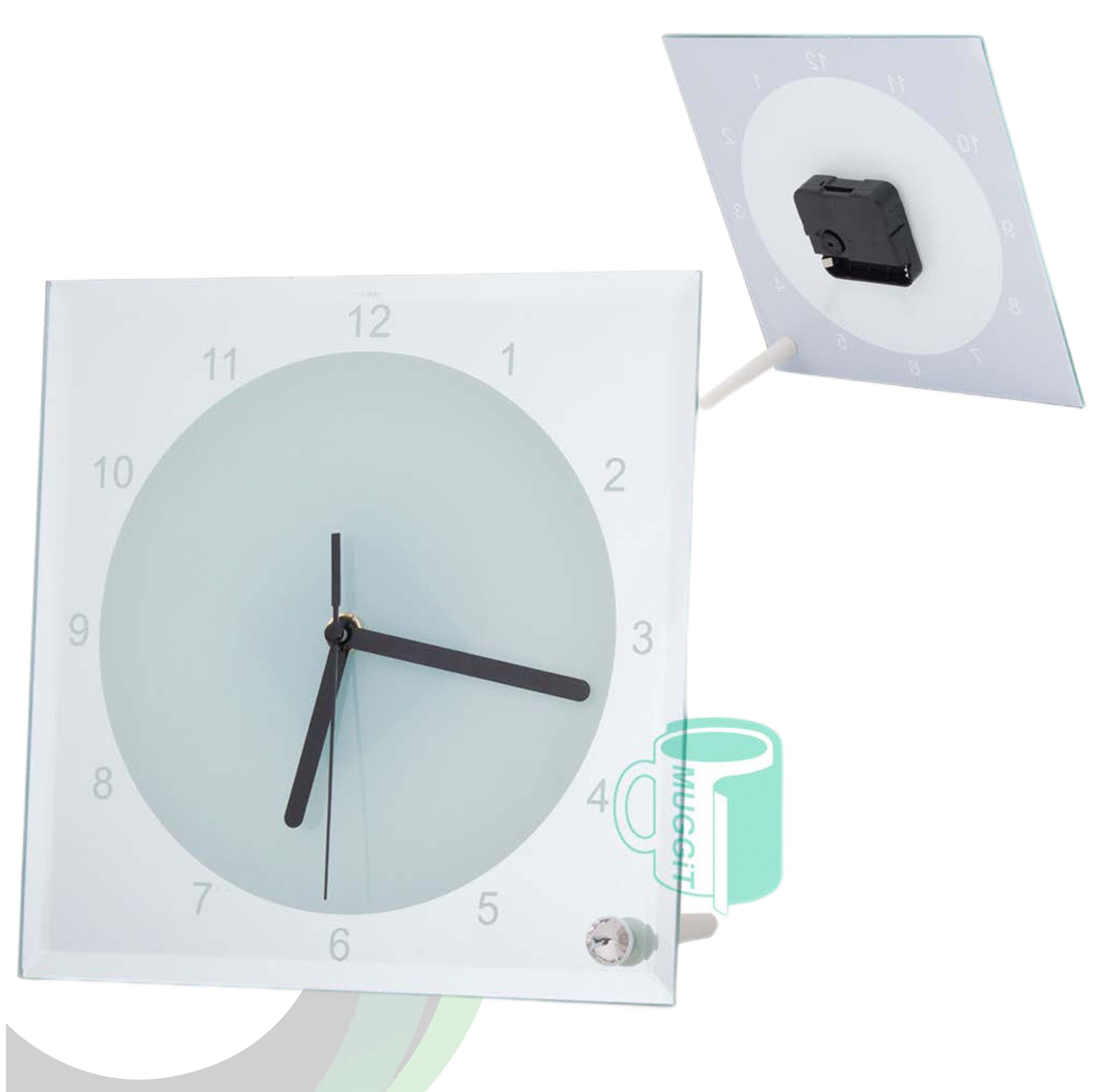 Glass Mirror Clock - visionedlense